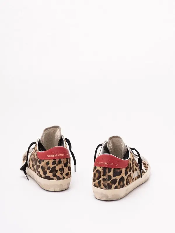 GOLDEN GOOSE Super-star Leopard Print Sneakers