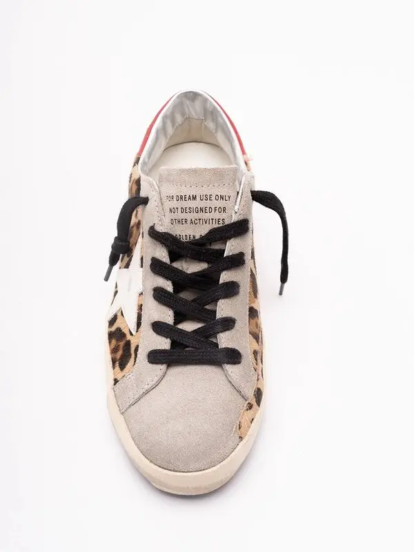 GOLDEN GOOSE Super-star Leopard Print Sneakers