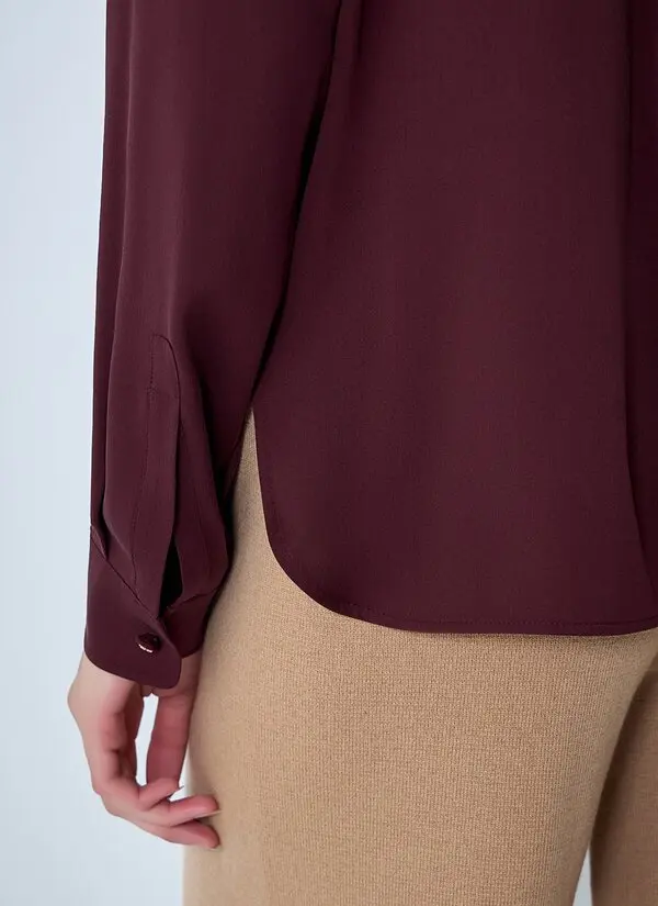 Max Mara Silk Button-down Shirt - Red