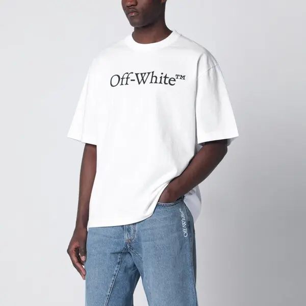 Off-White T-shirt With Logo Print - White
