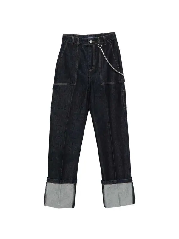 Sportmax Donorata Jeans With Chain Detail - Blue