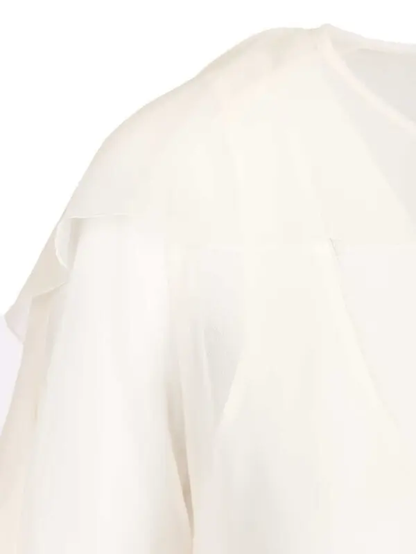 FORTE_FORTE Ruffled Chiffon Shirt