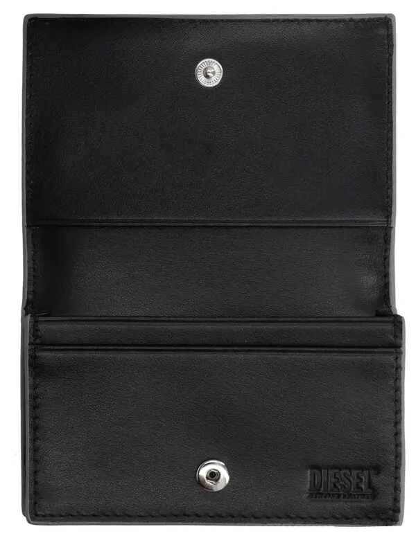 DIESEL® 1dr Card Holder - Silver