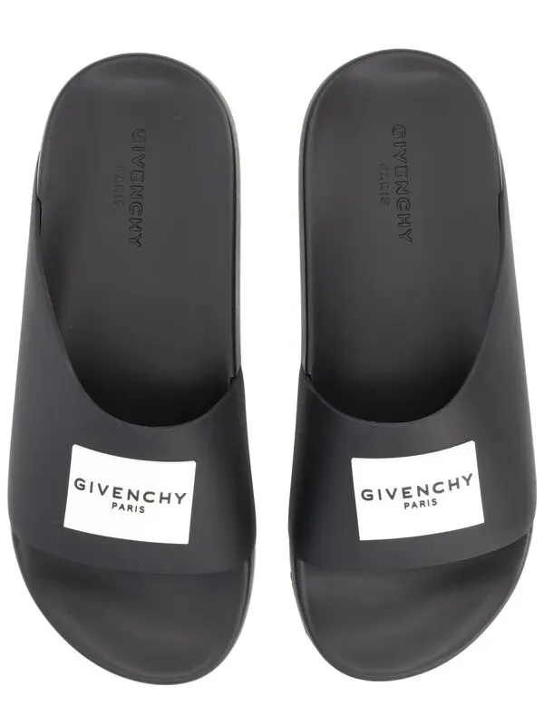Givenchy Logo Mule - Black