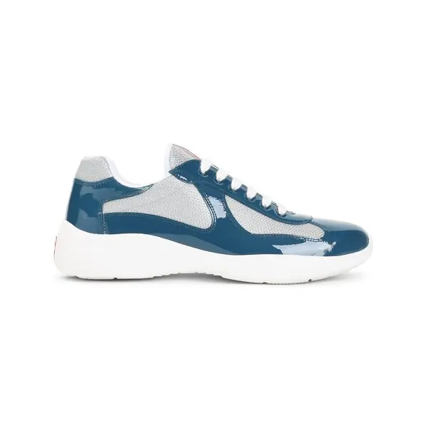 Prada Calf Leather Sneakers - Blue