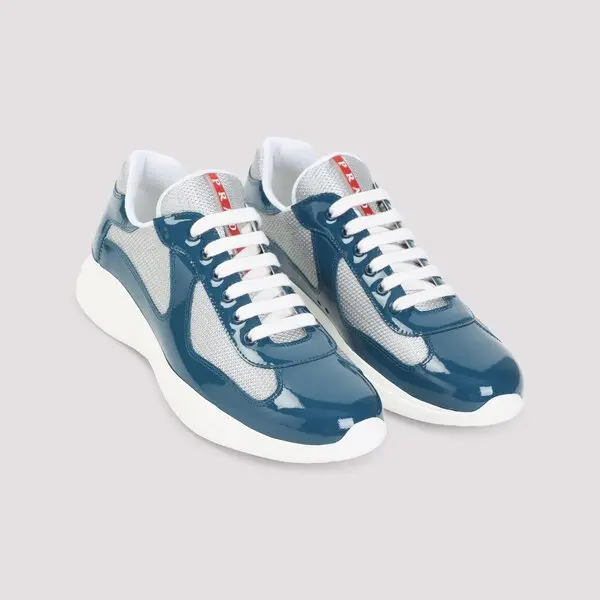 Prada Calf Leather Sneakers - Blue