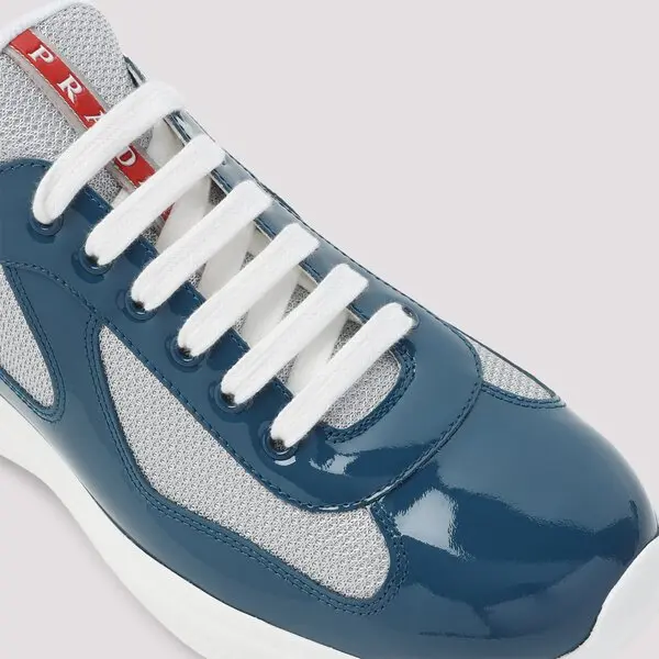 Prada Calf Leather Sneakers - Blue