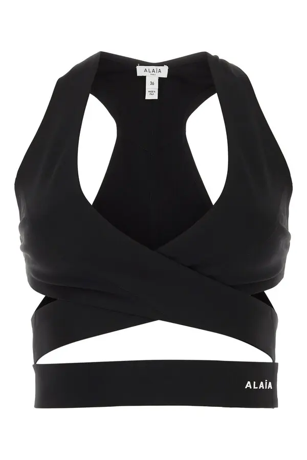 Alaïa Black Crossover T-shirt