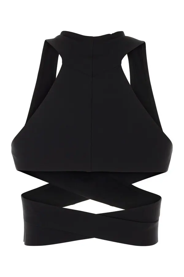 Alaïa Black Crossover T-shirt