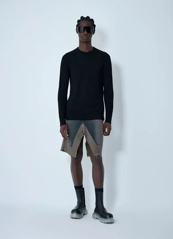 Rick Owens Long Sleeve Technical Knit Sweater