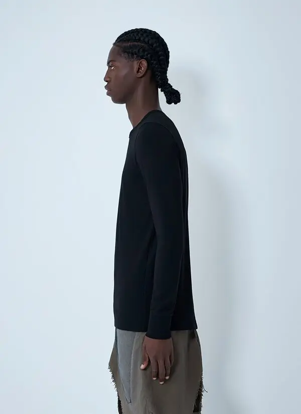 Rick Owens Long Sleeve Technical Knit Sweater