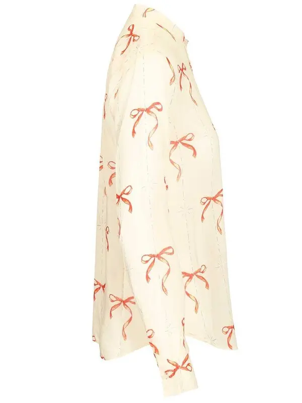 FORTE_FORTE Serafino Printed Cotton-silk Blend Shirt