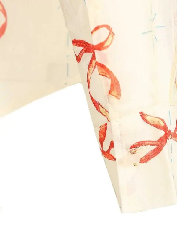 FORTE_FORTE Serafino Printed Cotton-silk Blend Shirt