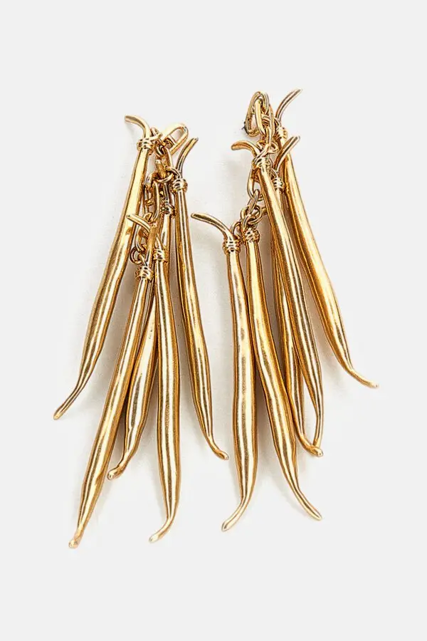 Jacquemus Dangle Earrings With Bean-shaped Charm - Multicolor