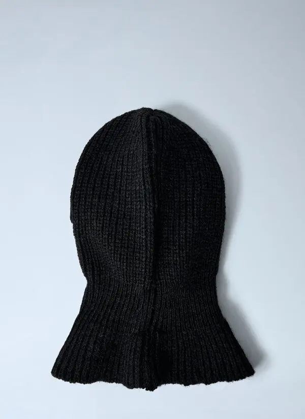 LEMAIRE Knitted Wool-blend Hood - Brown