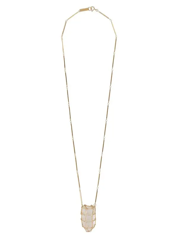 Isabel Marant Étoile Rock Crystal Pendant Necklace - Gold