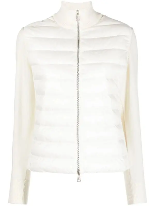 Moncler Quilted Zip-up Cardigan
