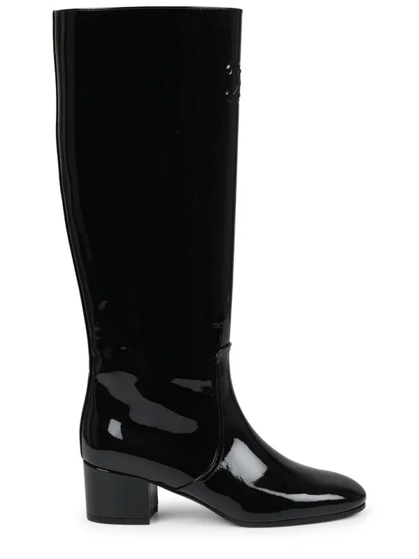 Celine Le Bottes Triomphe High Boot 50 - Black