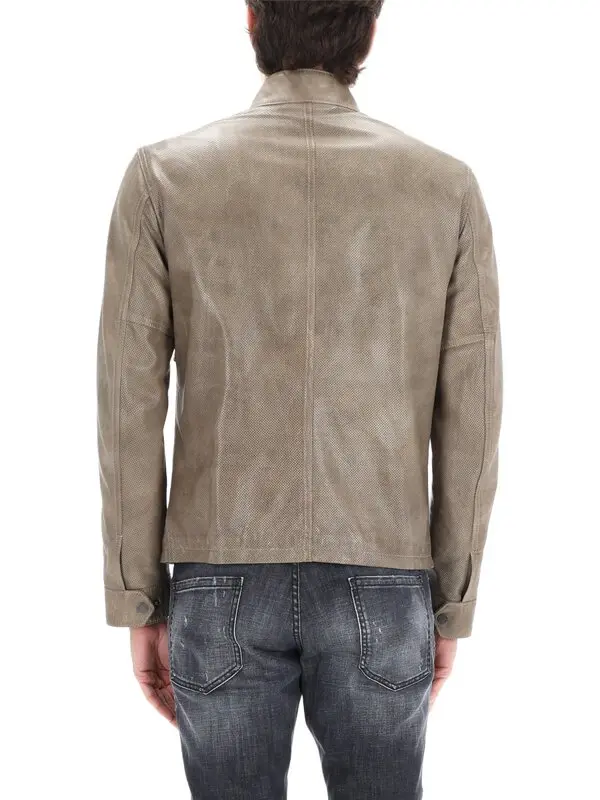 Belstaff Racemaster Air Leather Jacket - Cream