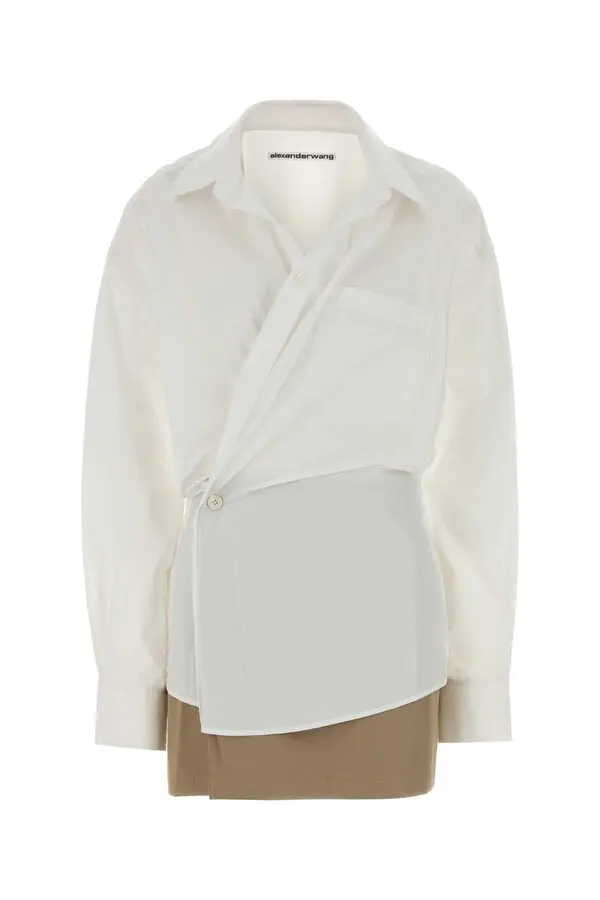 Alexander Wang Poplin Mini Dress - White