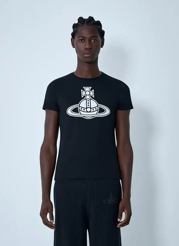 VIVIENNE WESTWOOD Logo Motif T-shirt - Black