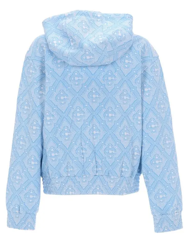 Casablanca Jacquard Full Zip Hoodie - Multicolor