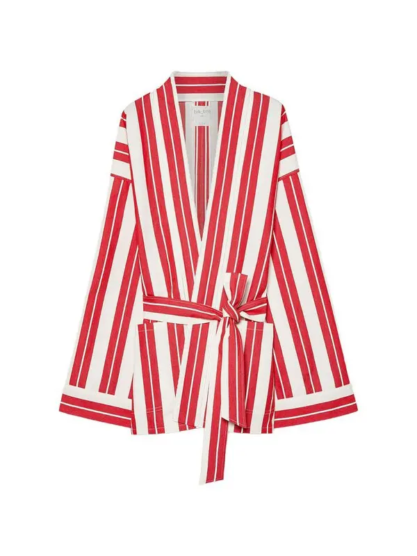 FORTE_FORTE Striped Kimono Jacket - Multicolor