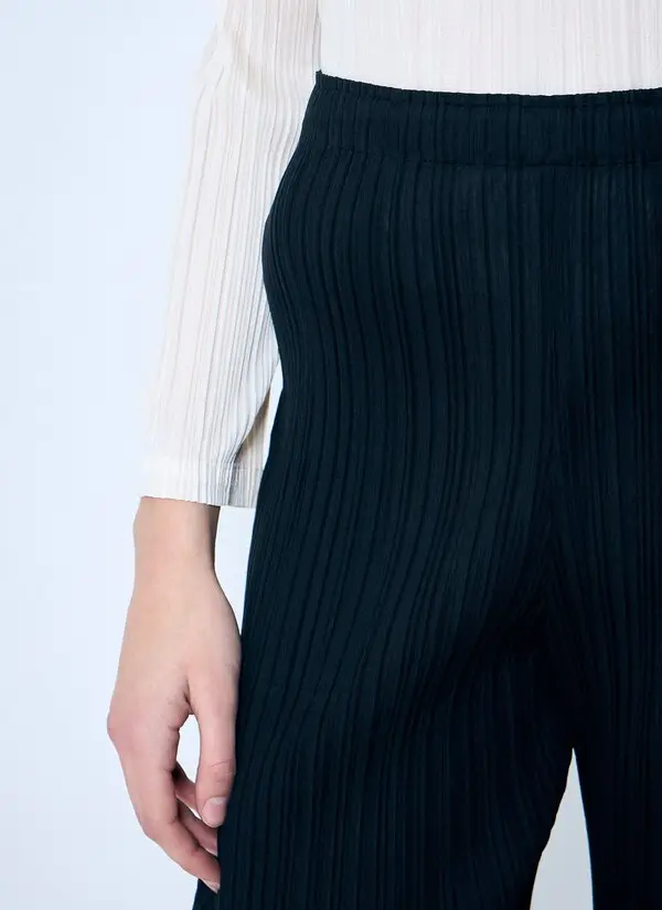 Issey Miyake Cropped Pleated Pants