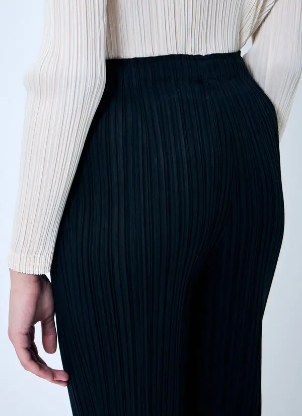 Issey Miyake Cropped Pleated Pants