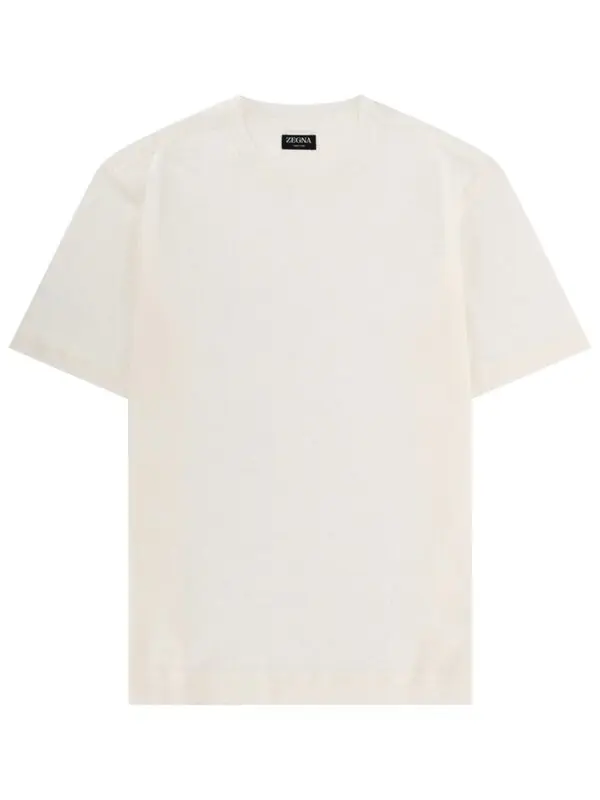 Zegna T-shirt Oasi In Lino - White