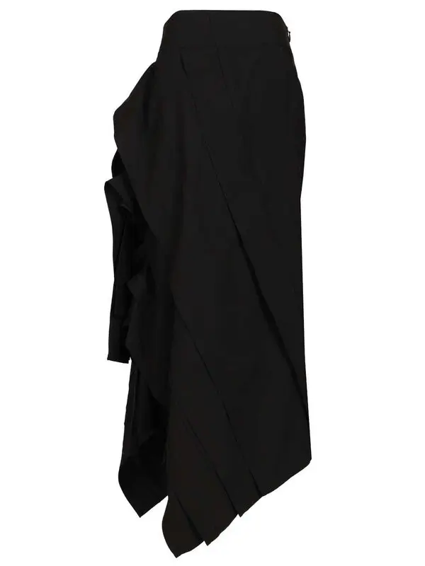 Bottega Veneta Lightweight Wool Midi Skirt
