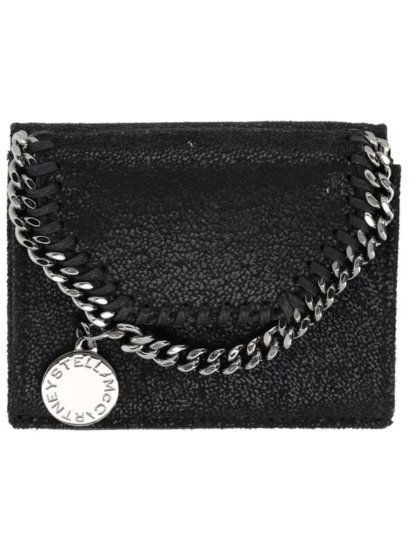 Stella McCartney Wallet Holder Falabella - Black