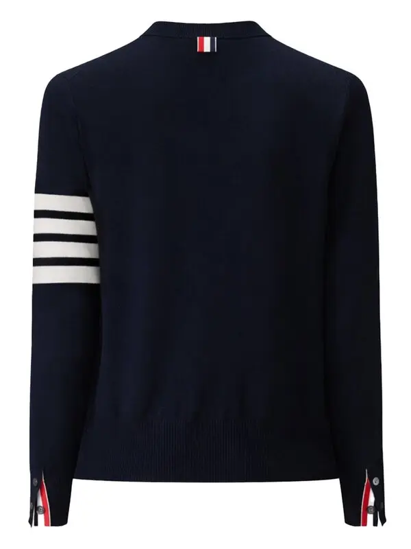Thom Browne Virgin Wool Cardigan - Blue