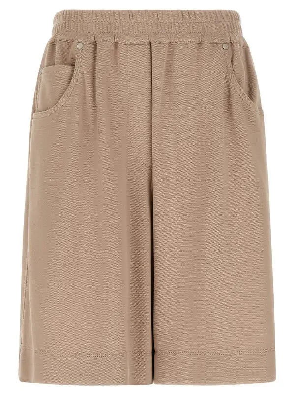 Brunello Cucinelli Piqué Cotton Shorts