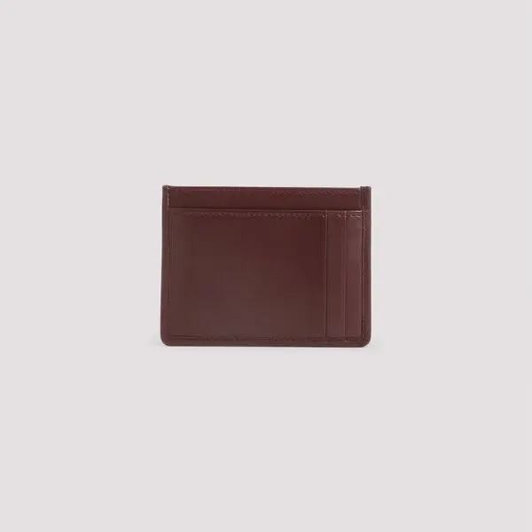 Miu Miu Lamb Leather Cardholder - Red