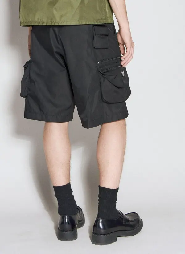 Prada Re-nylon Cargo Bermuda Shorts