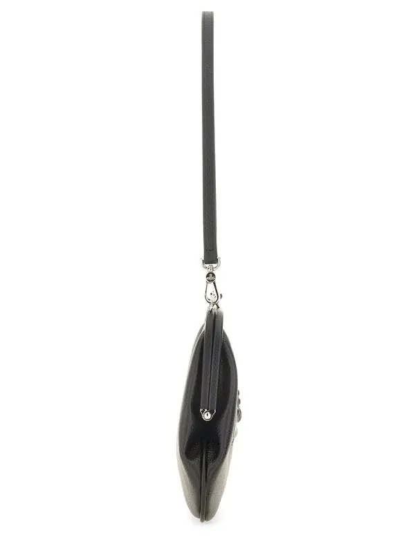 VIVIENNE WESTWOOD Orb Embellished Clutch - Black