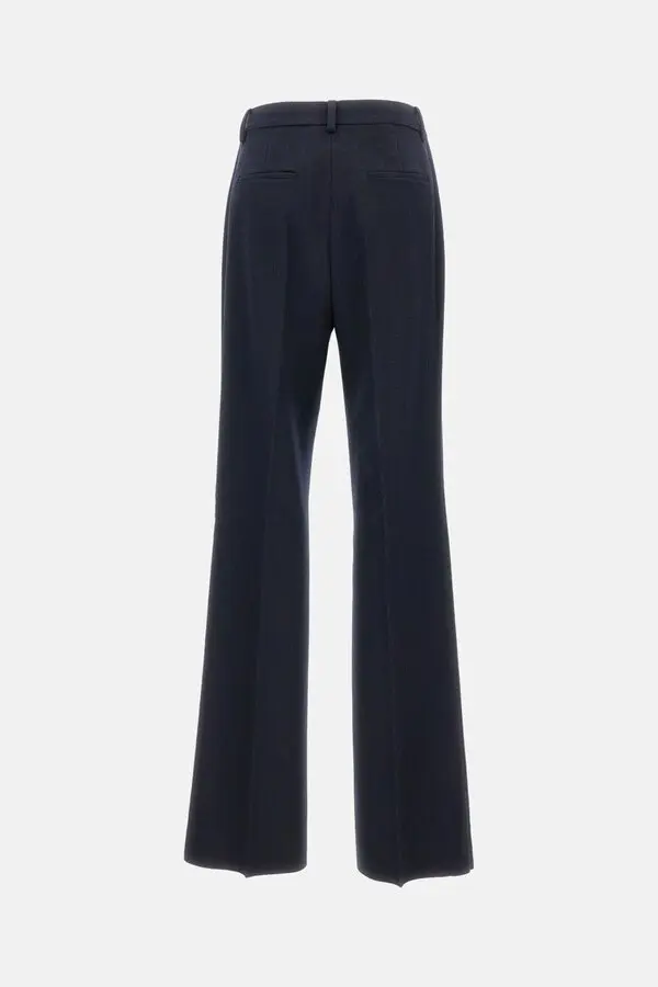 Max Mara Wool Pleated Trousers - Multicolor