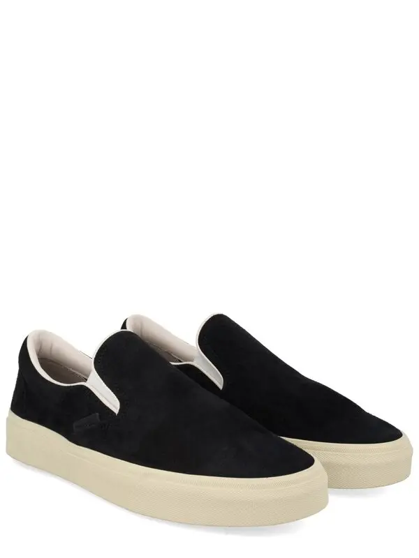 TOM FORD Jude Leather Slip-on Sneakers - Black