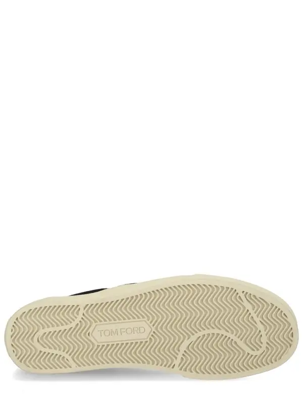 TOM FORD Jude Leather Slip-on Sneakers - Black
