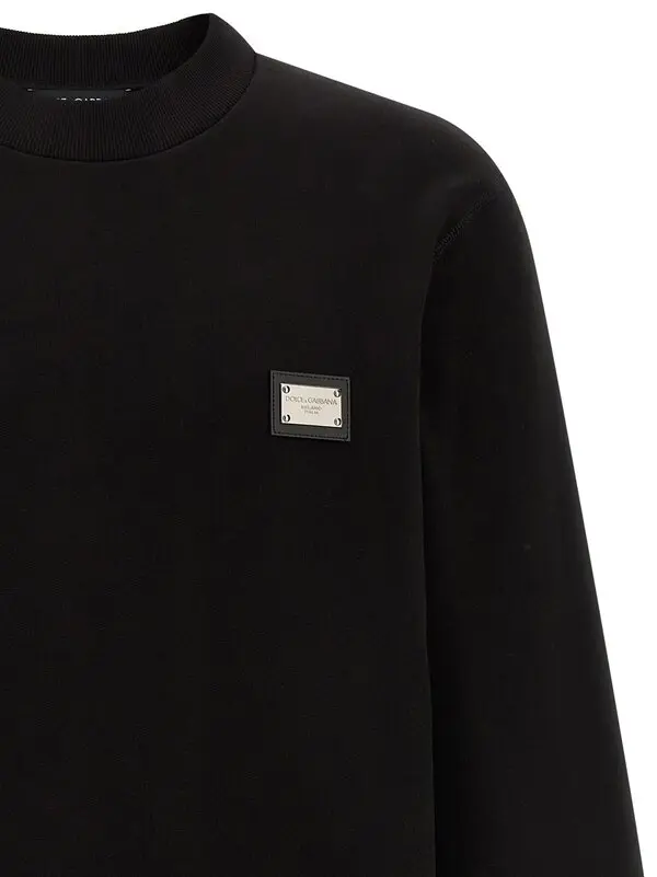 Dolce & Gabbana Logo Plate Sweatshirt - Black