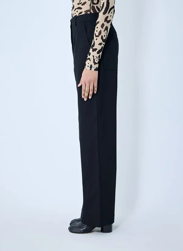 Sportmax Era Paneled Stretch Cotton Trousers
