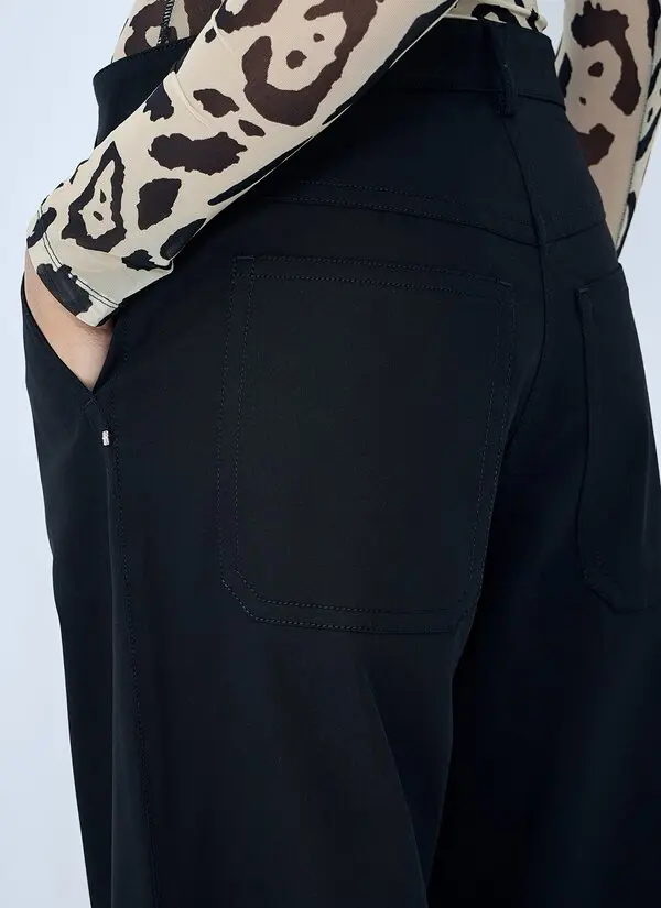 Sportmax Era Paneled Stretch Cotton Trousers