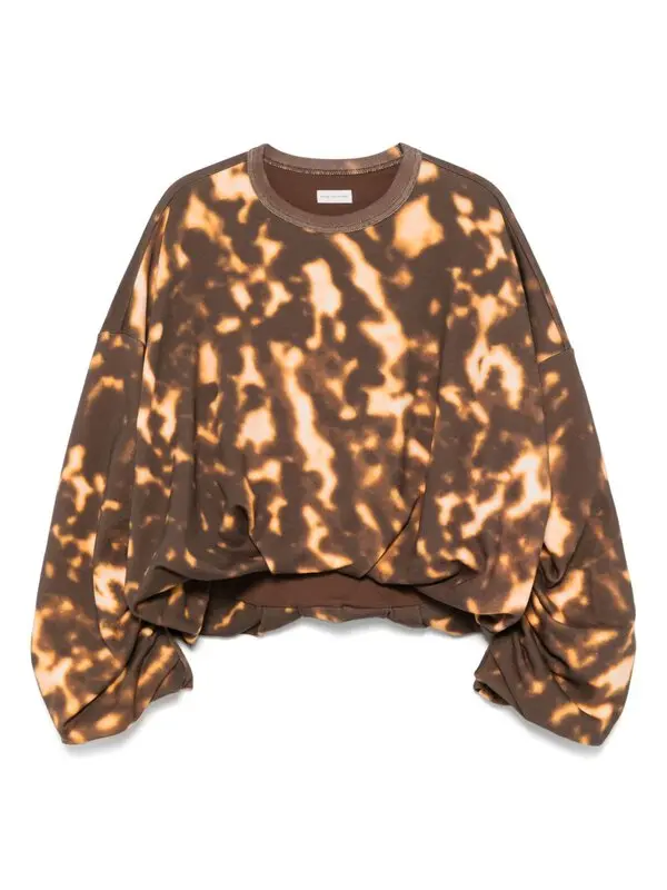 Dries Van Noten Printed Cotton Sweatshirt - Multicolor