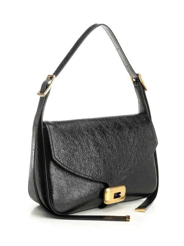 Balenciaga Medium Clicca Leather Shoulder Bag