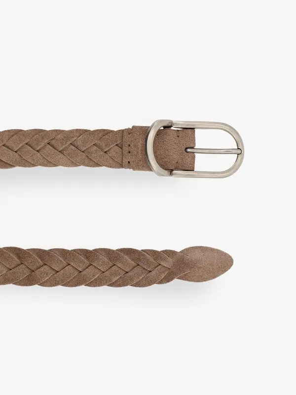 Brunello Cucinelli Braided Suede Belt