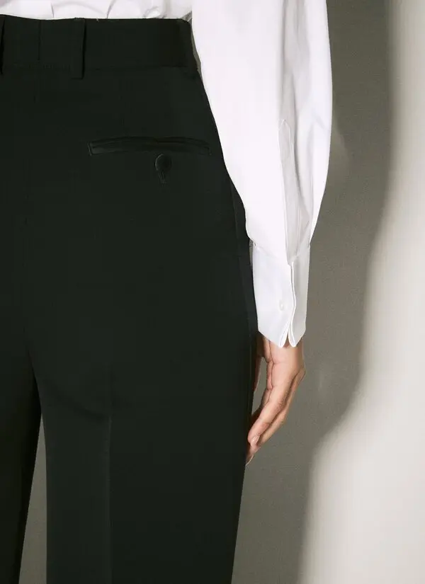 Dolce & Gabbana Wool Gabardine Tuxedo Pants