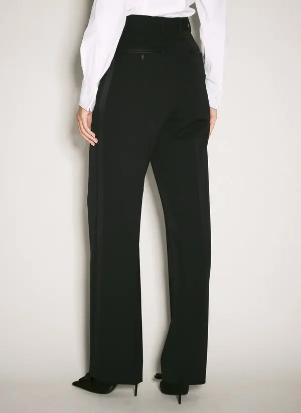 Dolce & Gabbana Wool Gabardine Tuxedo Pants