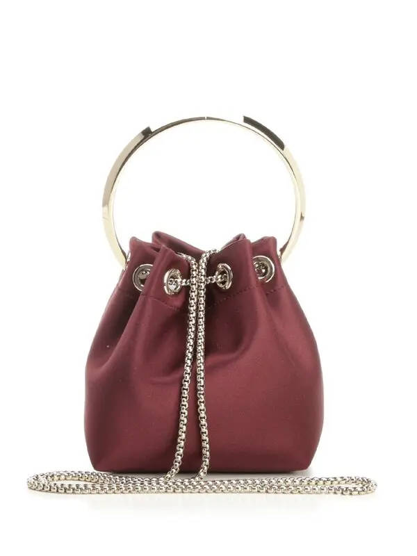 JIMMY CHOO Bon Bon Satin Bag With Metal Bracelet Top Handle - Multicolor