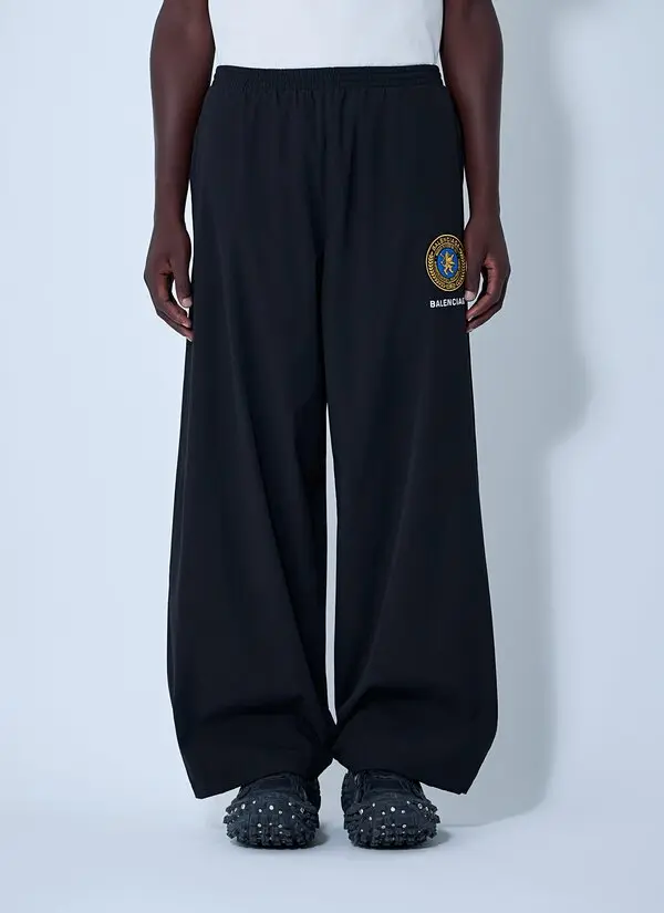 Balenciaga Logo Motif Track Pants - Black